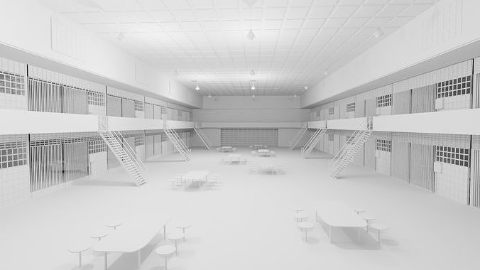 3D model Prison Interior VR / AR / low-poly | CGTrader