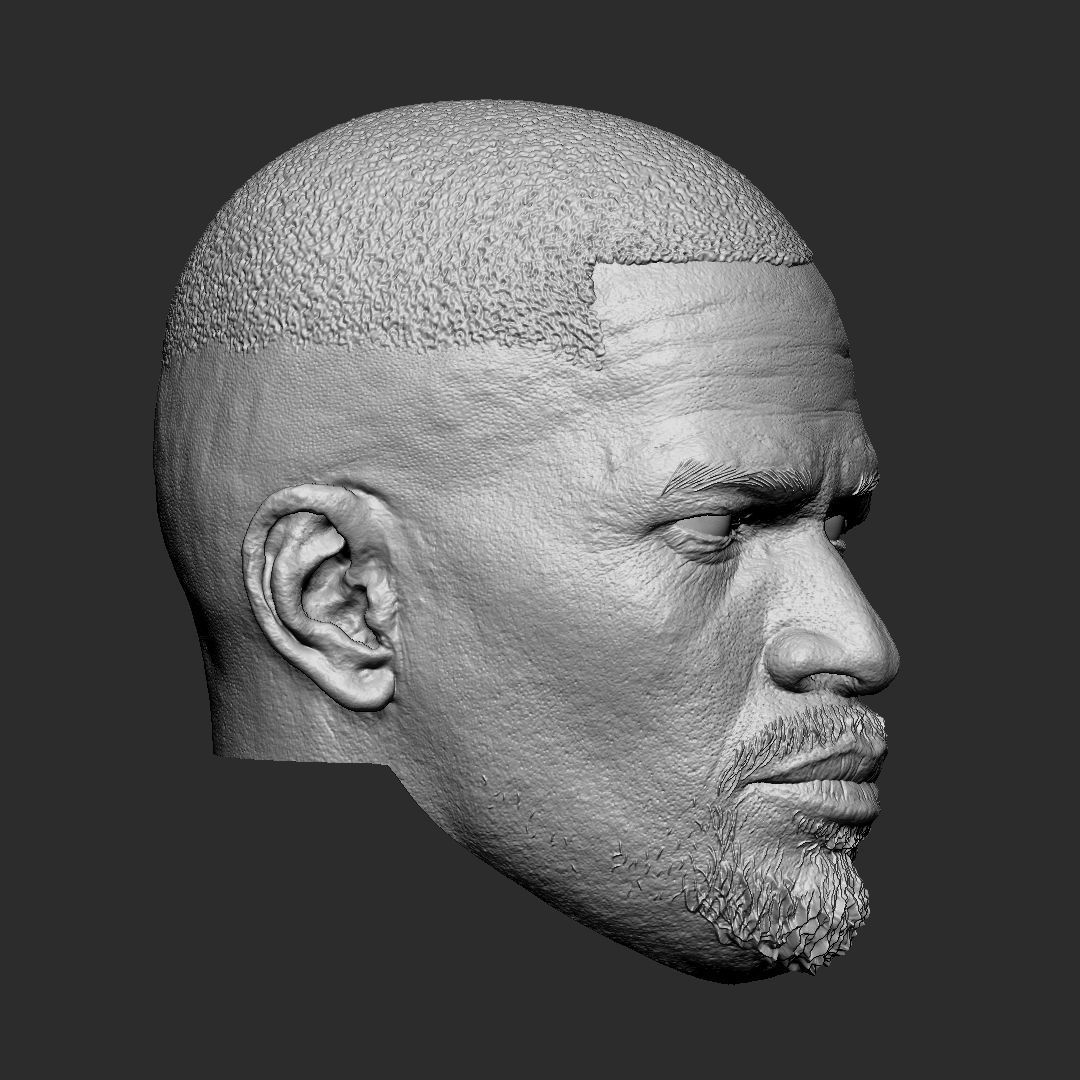 Jamie Foxx head 3D model 3D printable | CGTrader