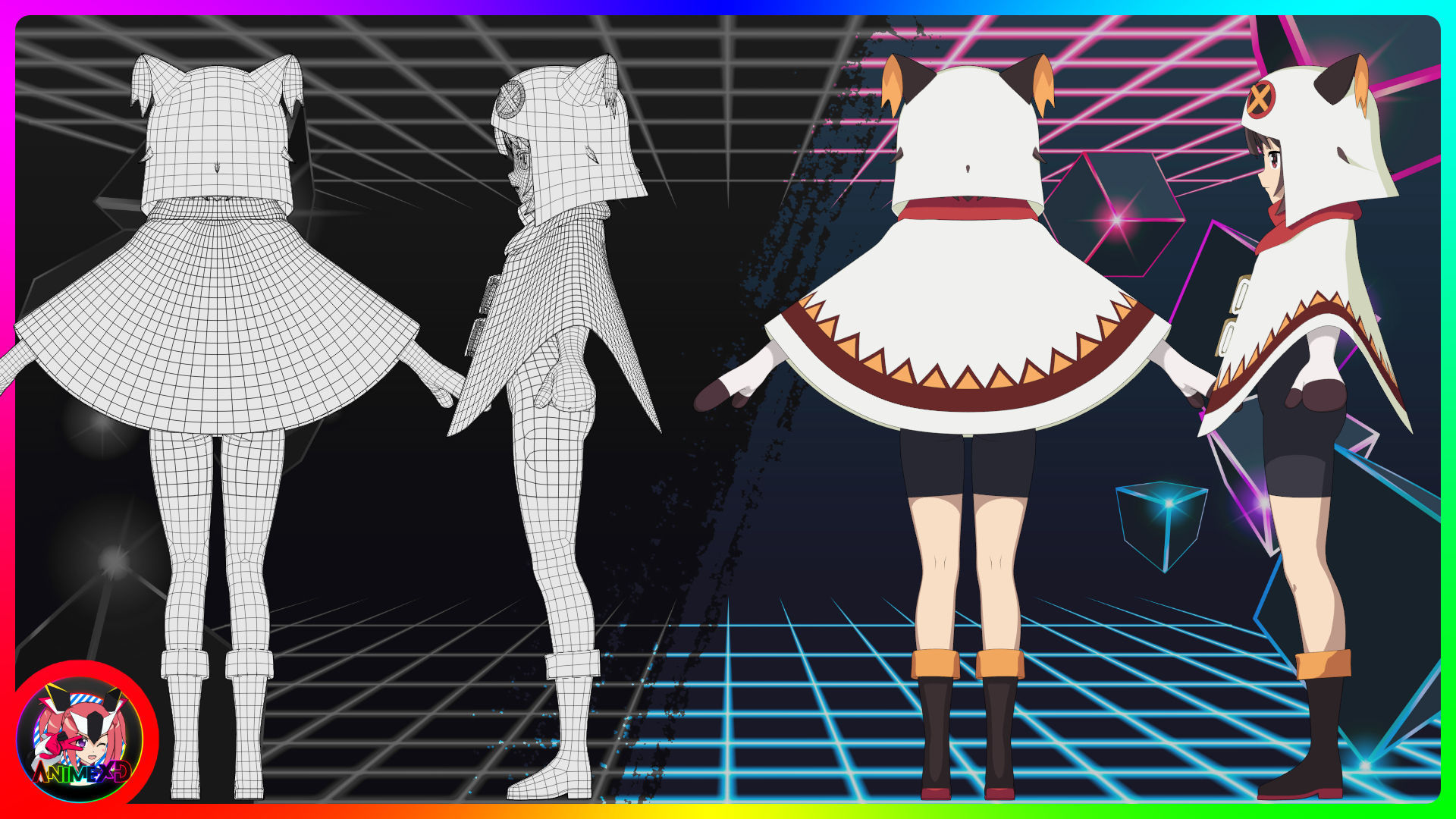 Pack Megumin - Konosuba - 3D Model Blender 3D model rigged | CGTrader