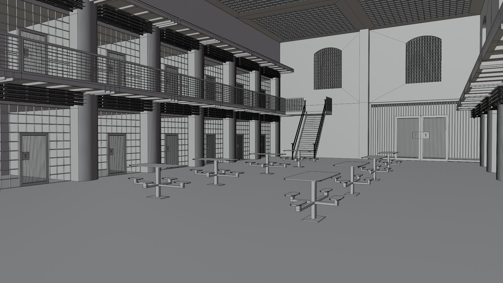 3D model Prison Interior VR / AR / low-poly | CGTrader