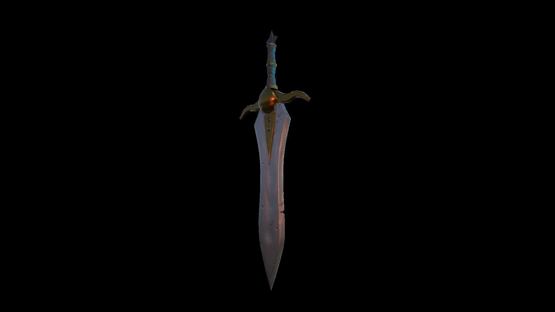 3D model A MEDIEVAL GAMING SWORD VR / AR / low-poly | CGTrader