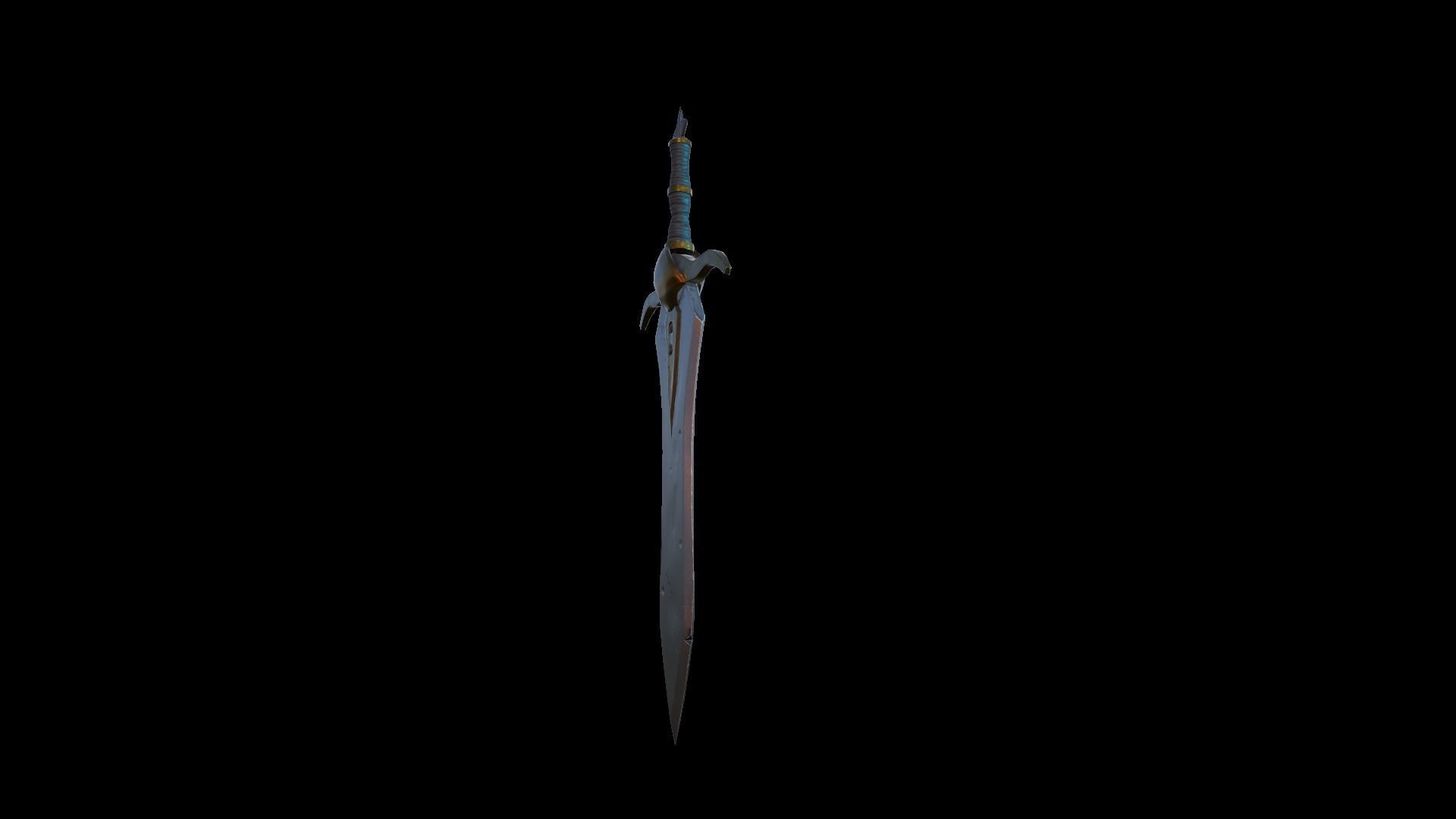 3D model A MEDIEVAL GAMING SWORD VR / AR / low-poly | CGTrader