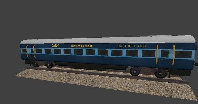 3D model Indian 3rd AC Coach Model VR / AR / low-poly | CGTrader