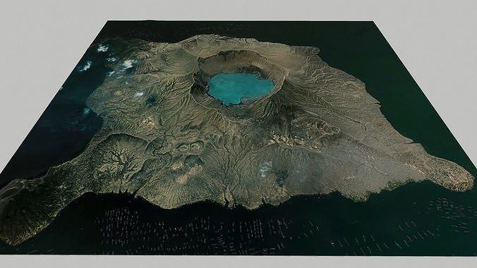 Mountain landscape Taal Volcano 3D model | CGTrader