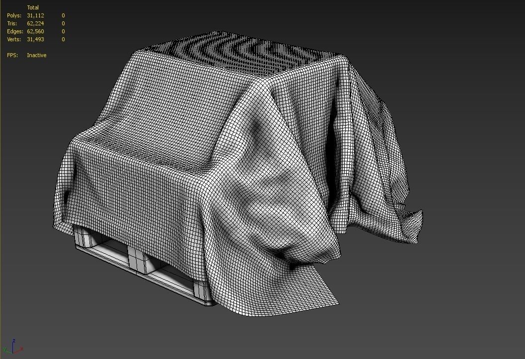 3D model Tarp with Pallet M01 VR / AR / low-poly | CGTrader