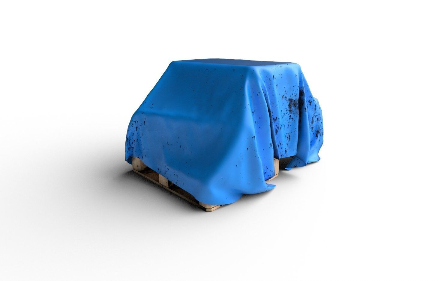 3D model Tarp with Pallet M01 VR / AR / low-poly | CGTrader