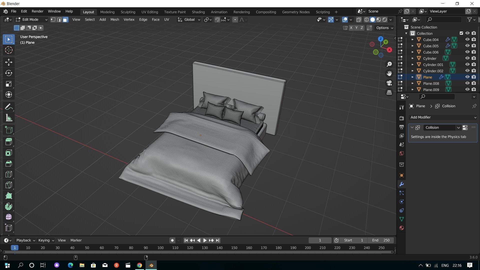 bed mebel 3D model | CGTrader