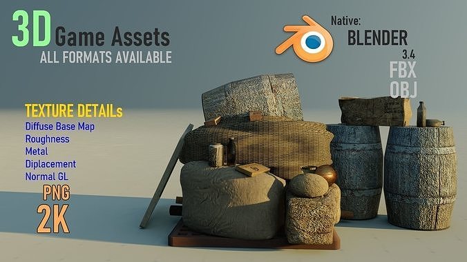 3D model Game Assets VR / AR / low-poly | CGTrader