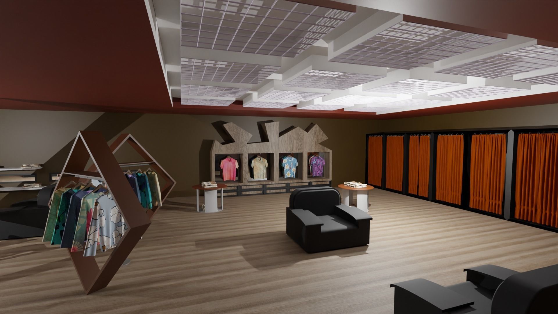 3D model Clothing Store interior VR / AR / low-poly | CGTrader