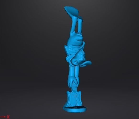 LOONEY TUNES ROCK BAND DAFFY DUCK PROMOTIONAL FIGURE 90S PVC 3D model ...