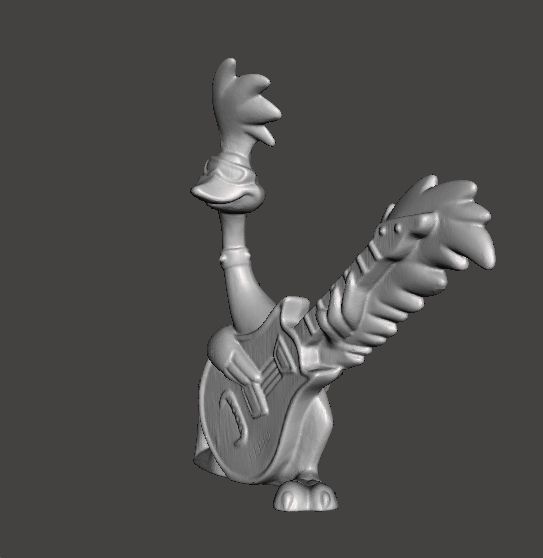 LOONEY TUNES ROCK BAND ROAD RUNNER PROMOTIONAL FIGURE 90S PVC 3D model ...