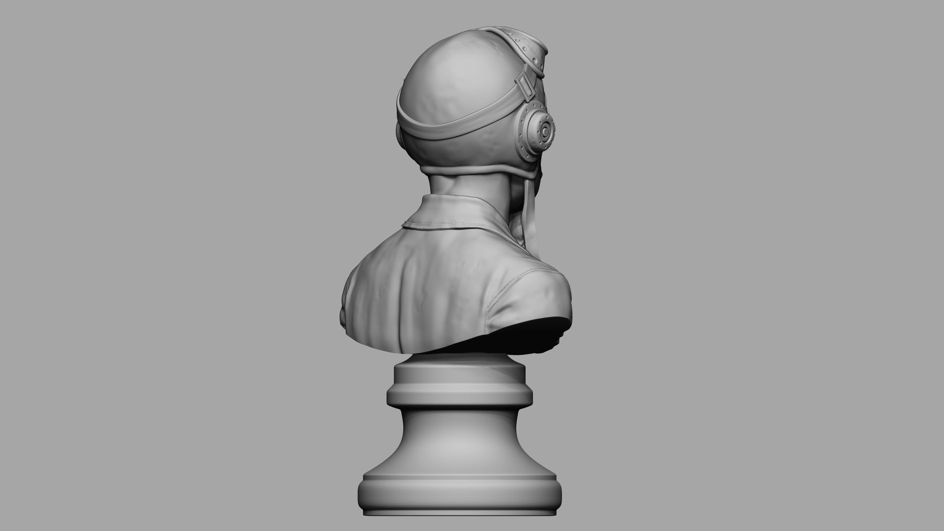 Pilot Bust 3D model 3D printable | CGTrader