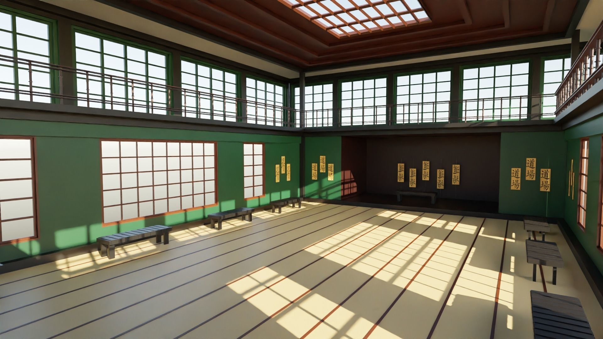 3D model Japanese Dojo VR / AR / low-poly | CGTrader