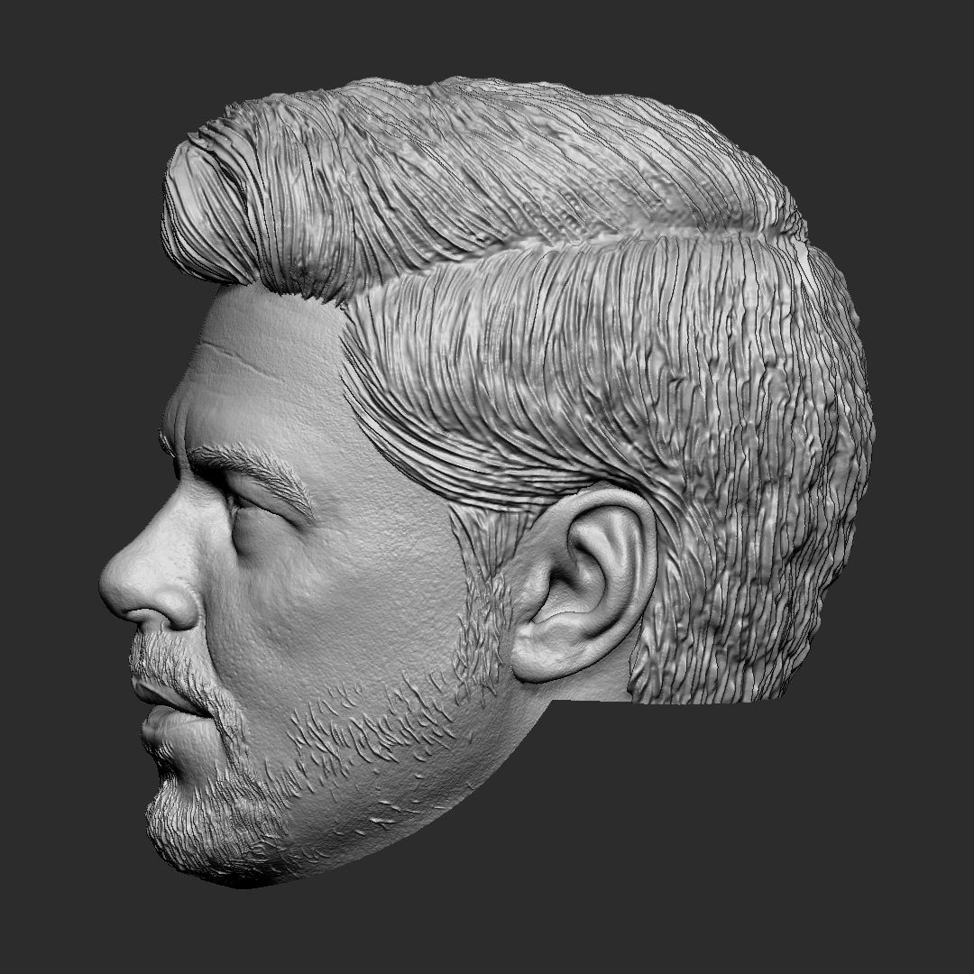 Alejandro Gillick - Sicario - Benicio Del Toro head 3D model 3D ...