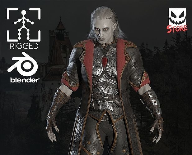3D model Vampire male VR / AR / low-poly | CGTrader