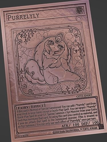 purrelyly - yugioh free 3D model 3D printable | CGTrader