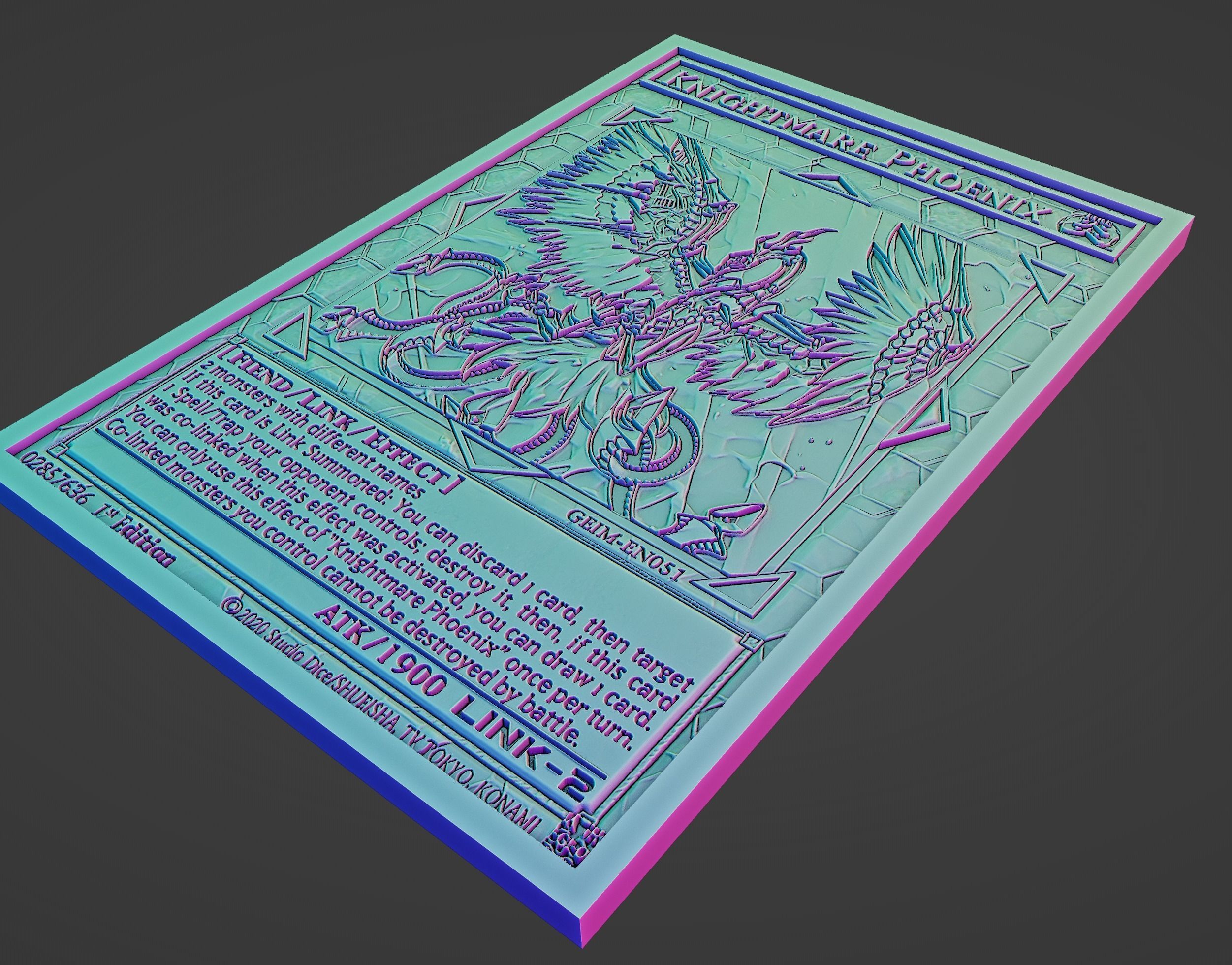 knightmare - yugioh 3D model 3D printable | CGTrader