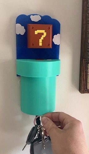 Mario Bros key holder 3D model 3D printable | CGTrader