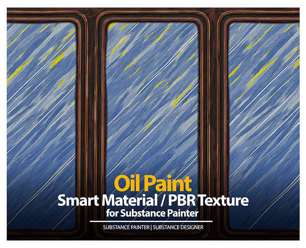 Oil Paint Smart Material Collection -Stylized- 4K PBR Textures Texture ...