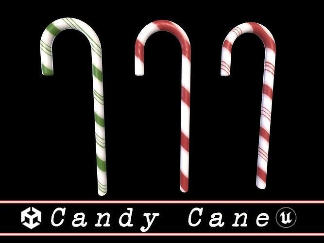 3D model Christmas Candy Cane VR / AR / low-poly | CGTrader