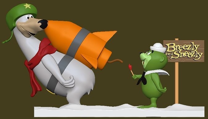 Breezly and Sneezly 3D model 3D printable | CGTrader