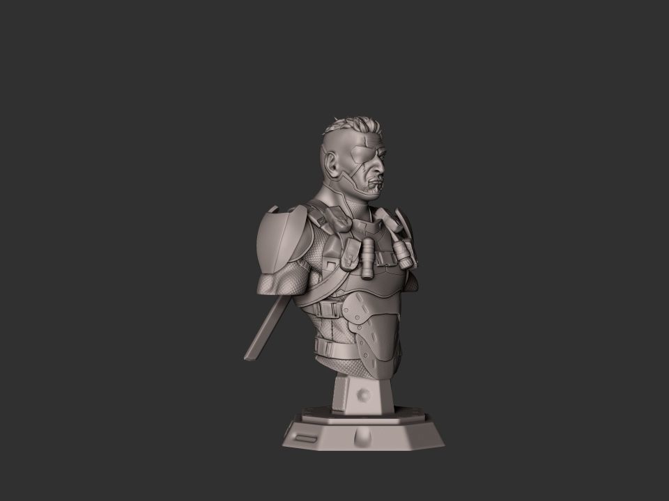 Deathstroke Bust 3D model 3D printable | CGTrader