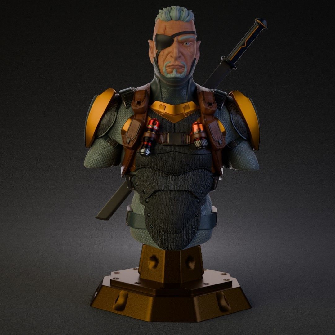 Deathstroke Bust 3D model 3D printable | CGTrader
