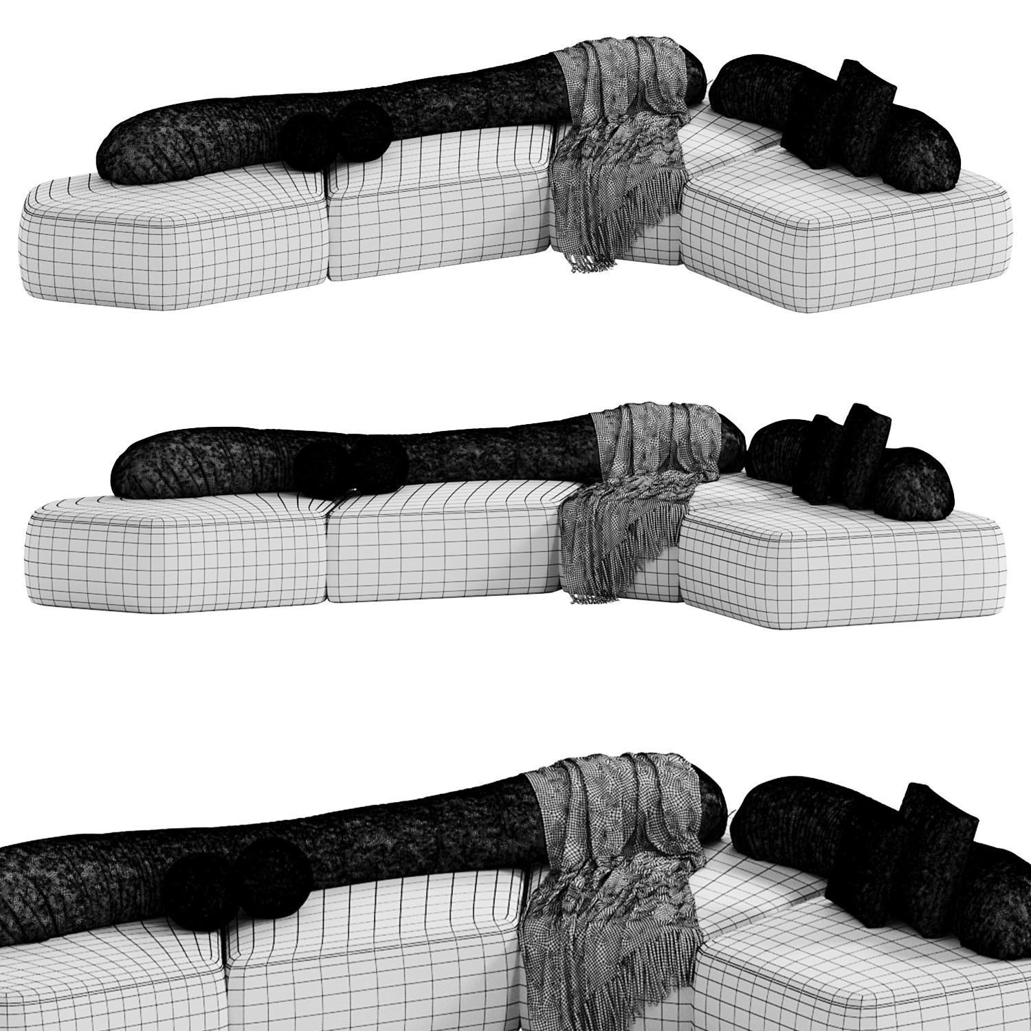 3D model Helen sofa 2 VR / AR / low-poly | CGTrader