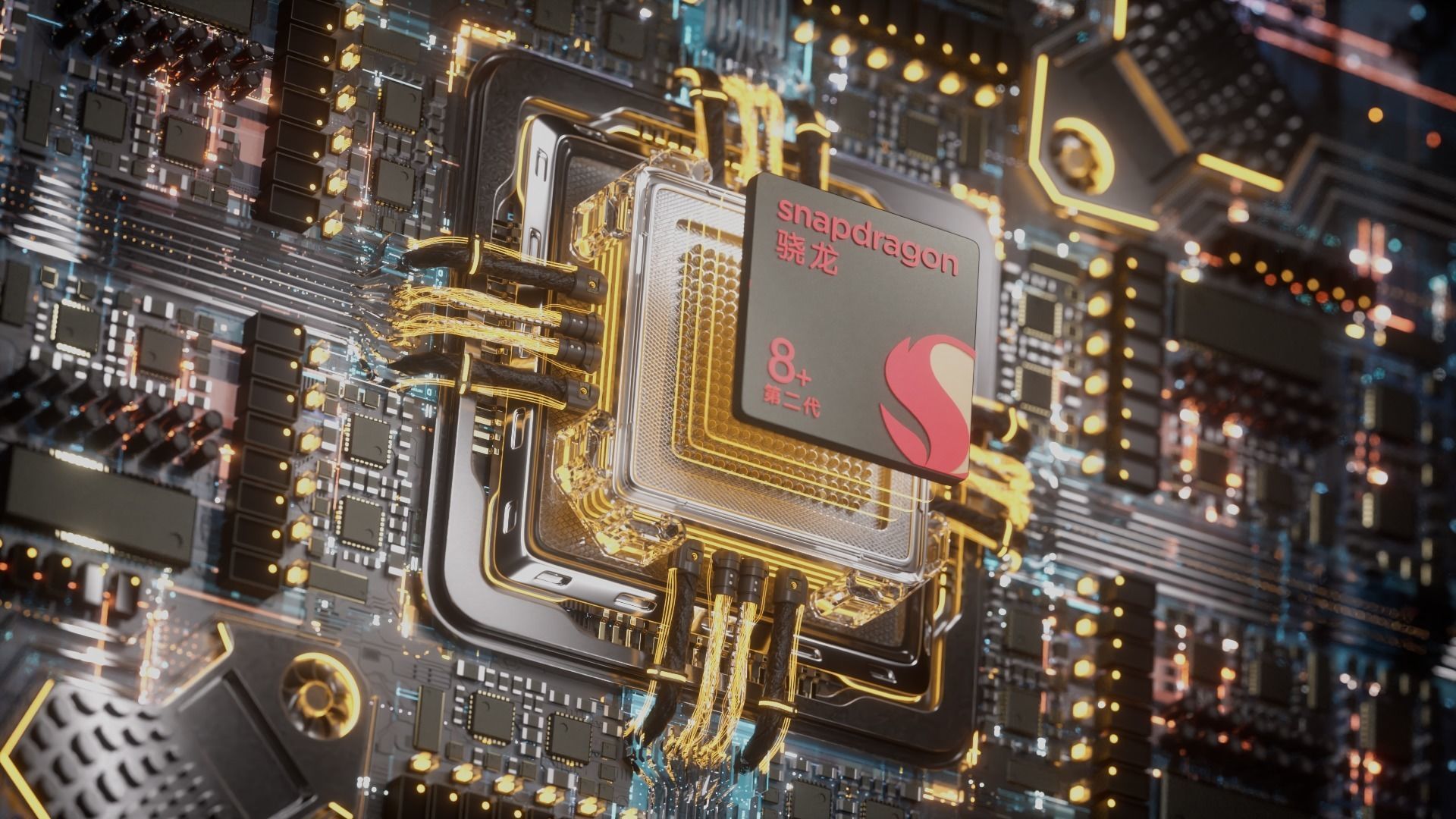 C4D Octane CPU chip core capacitance Scifi Circuit board GPU 3D model ...