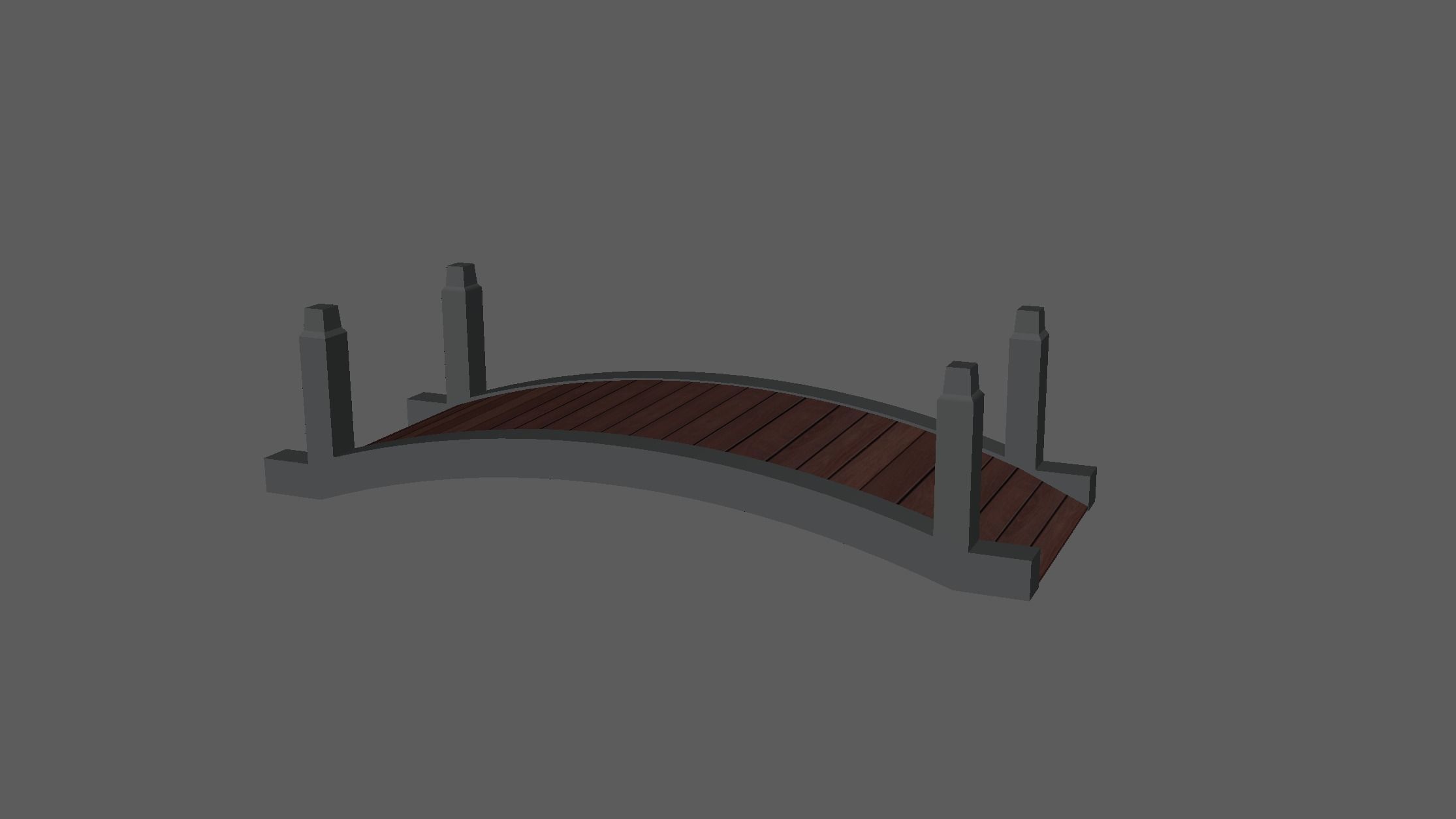 Simple Low Poly Bridge free 3D model | CGTrader