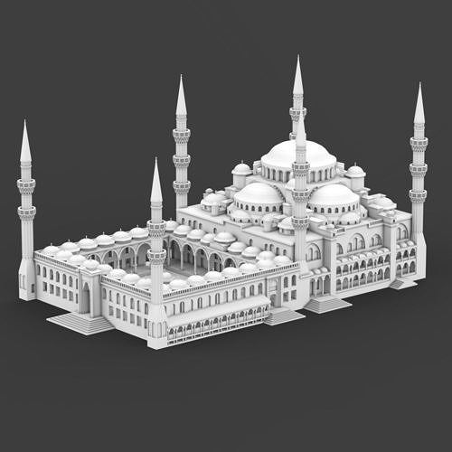 The Blue Mosque 3D model 3D printable | CGTrader