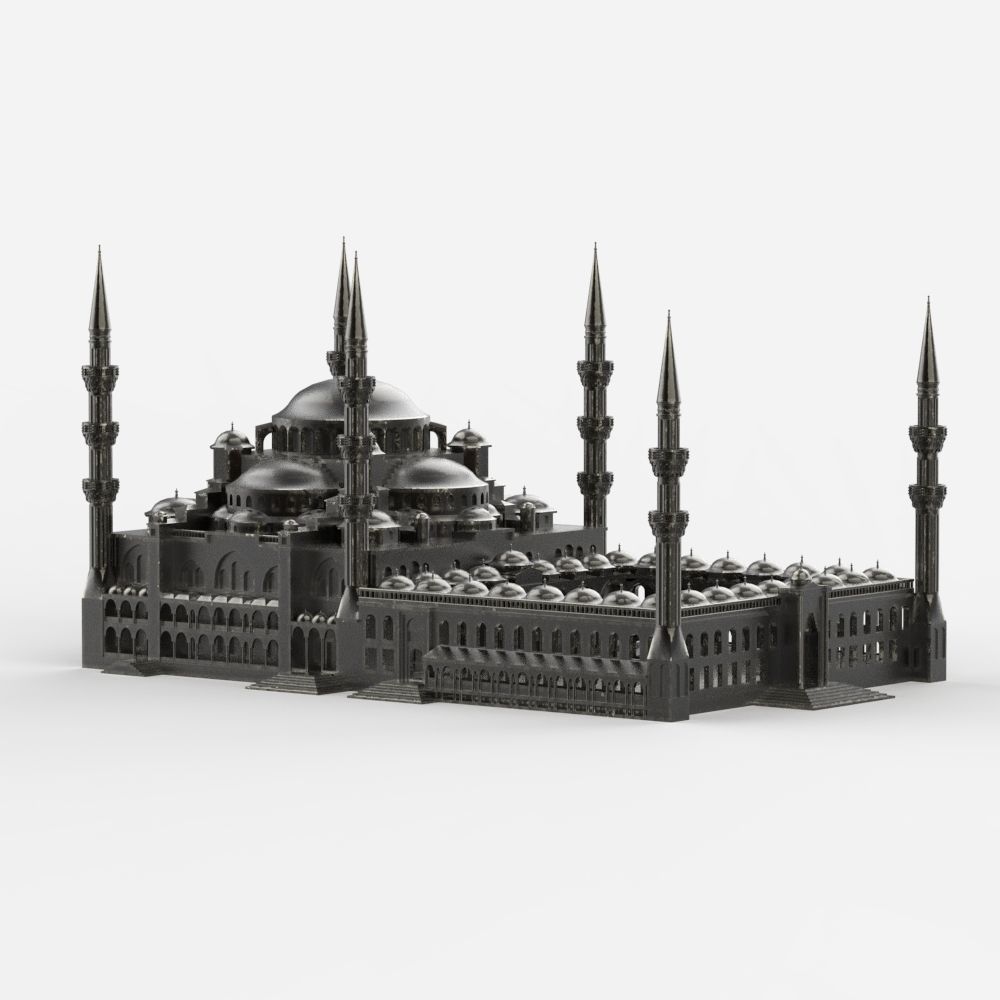 The Blue Mosque 3D model 3D printable | CGTrader
