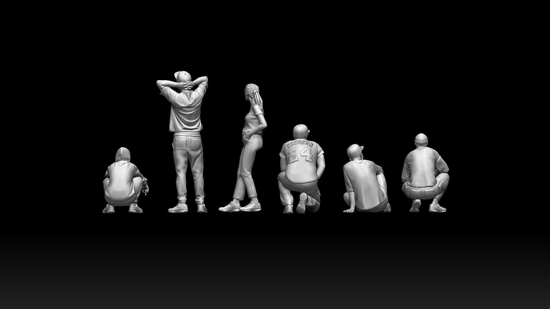 young people 3D model 3D printable | CGTrader