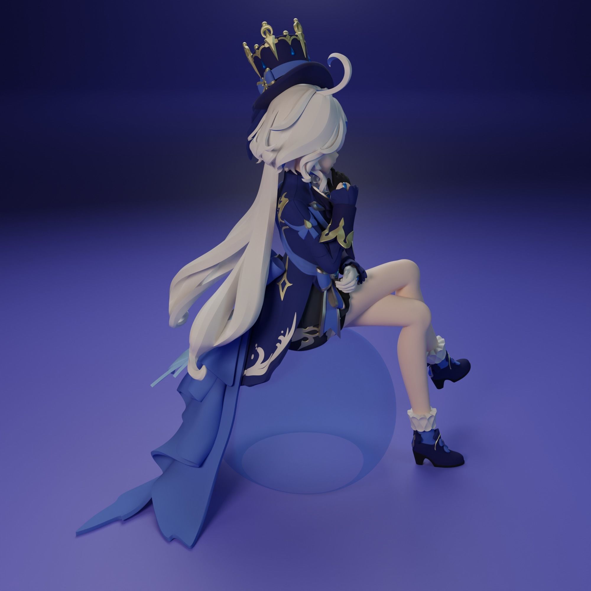 Furina Archon from Genshin Impact 3D model 3D printable | CGTrader