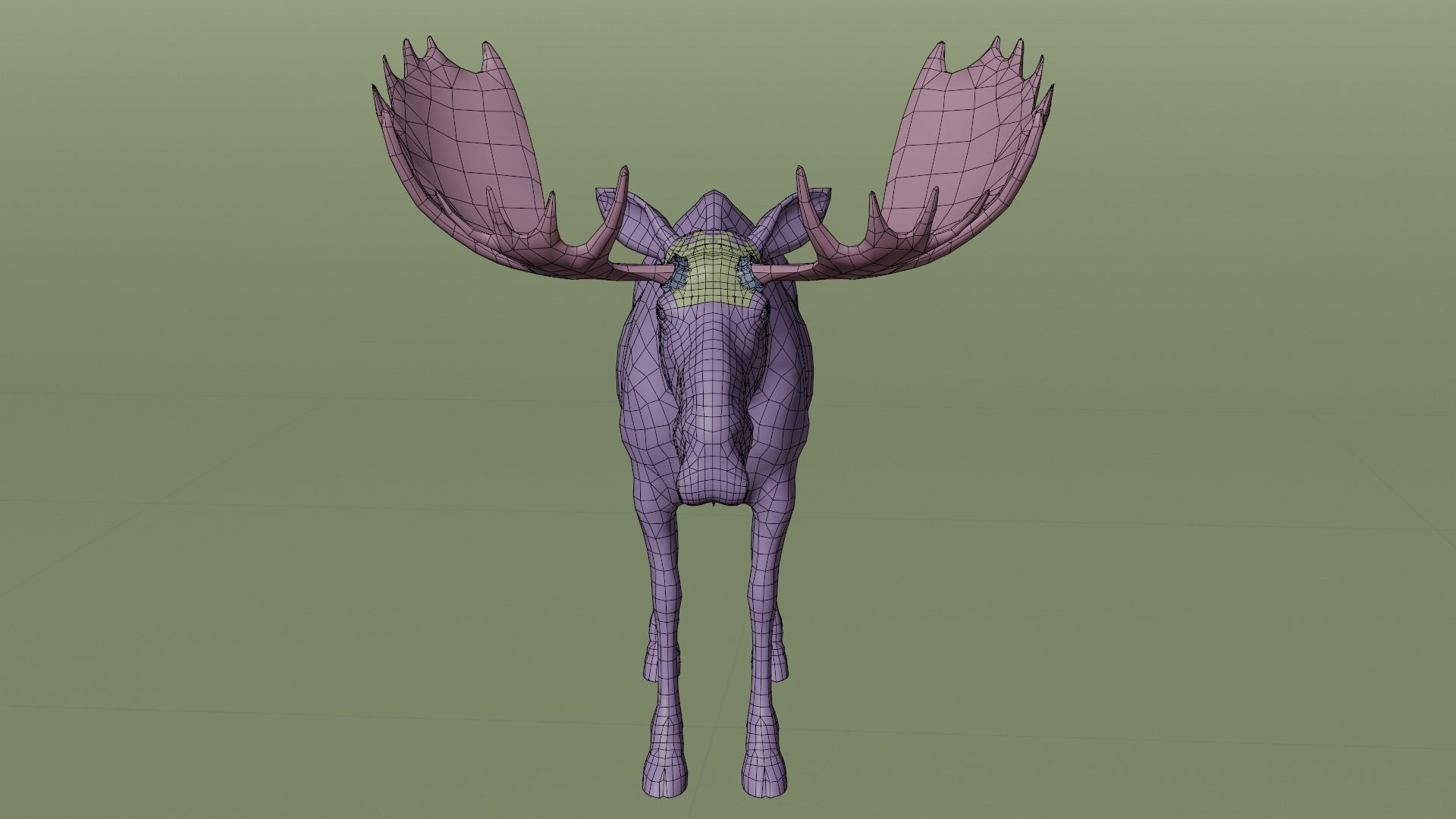 3D model Moose VR / AR / low-poly | CGTrader