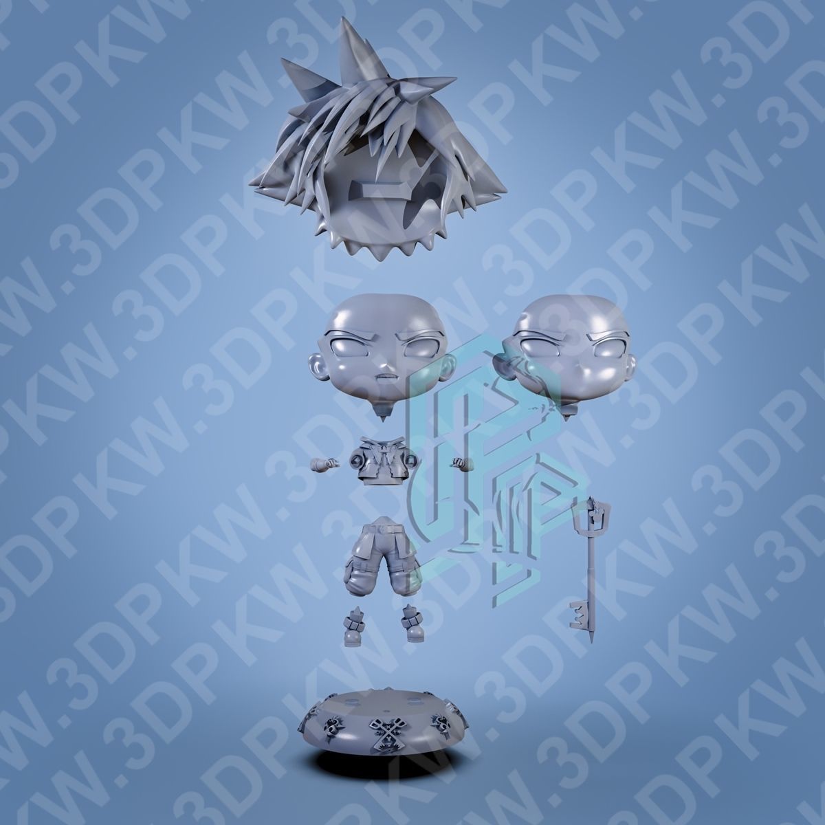 Sora Kingdom Hearts 3D model 3D printable | CGTrader