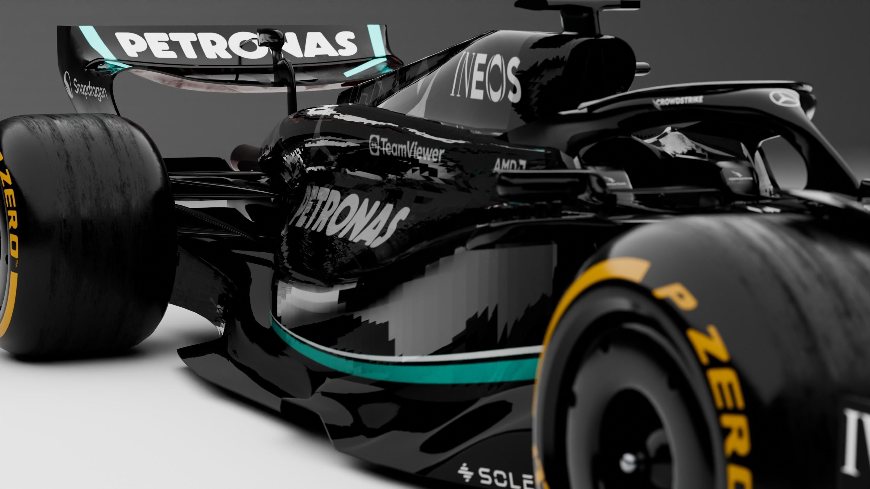 Mercedes AMG Petronas F1-Lewis Hamilton 3D model | CGTrader