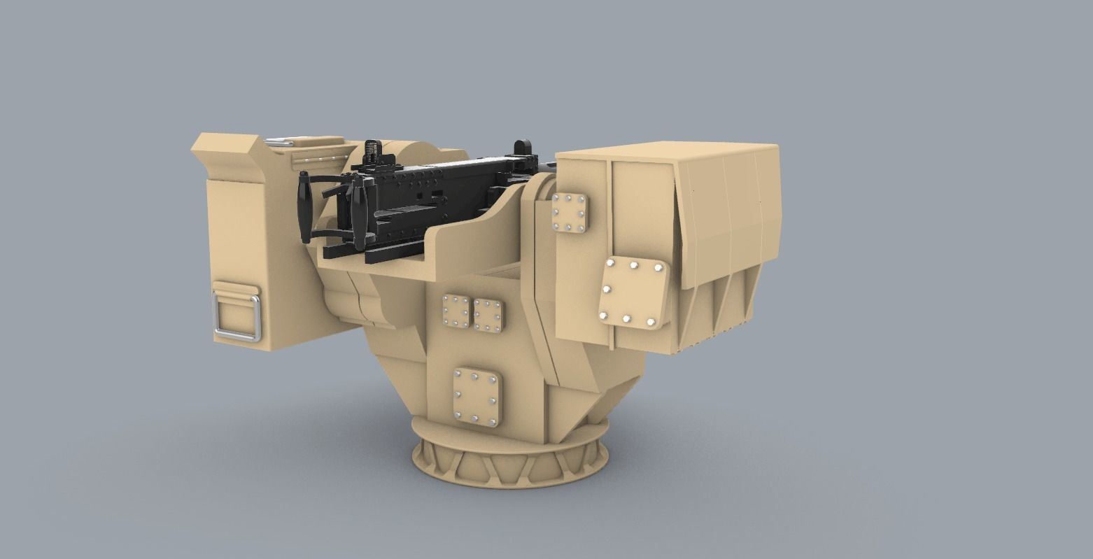 3D model RCWS Eagle 2 VR / AR / low-poly | CGTrader