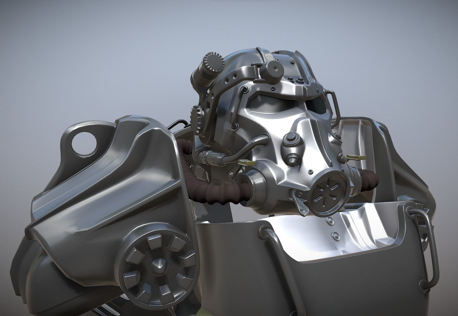 Fallout Power Armor T60 3D model 3D printable | CGTrader