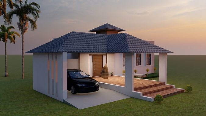 House 72 with plan and panorama 360 images 3D model | CGTrader