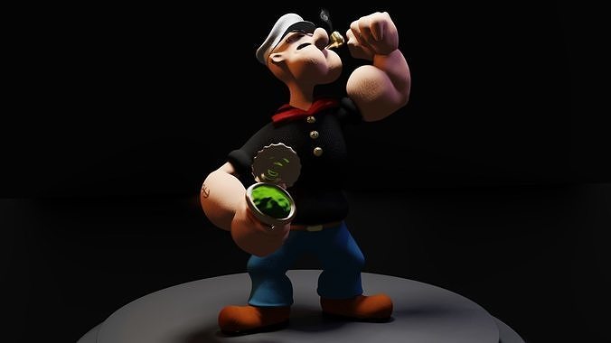 3D Popeye Model 3D model 3D printable | CGTrader