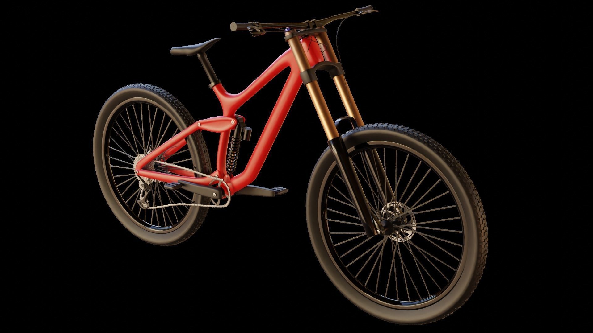 3D model Mountain Bike MTB bicycle downhill VR / AR / low-poly | CGTrader