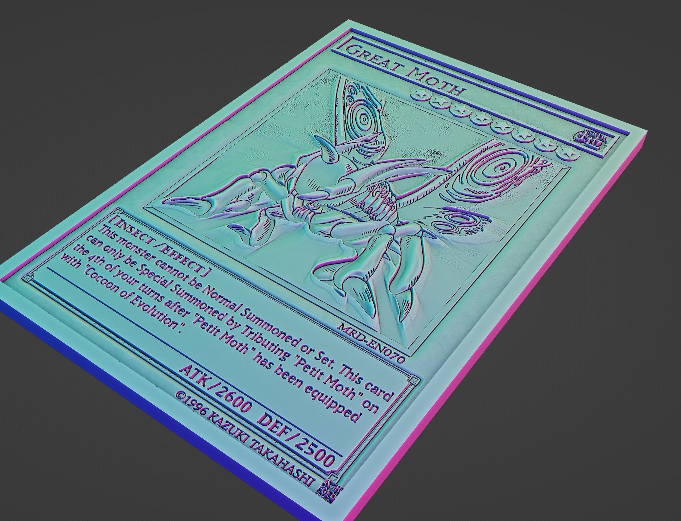 great moth - yugioh 3D model 3D printable | CGTrader
