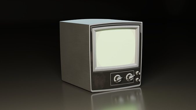3D model Small Box TV VR / AR / low-poly | CGTrader