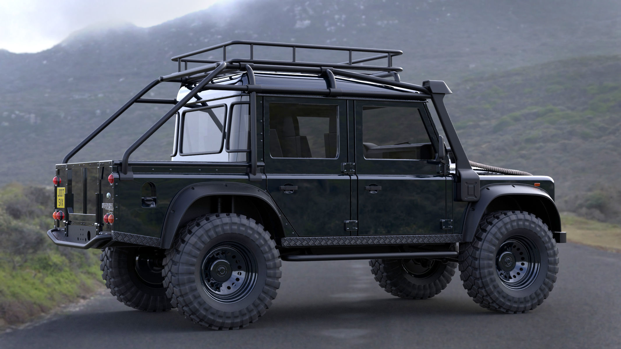 Land Rover Defender 110 Double Cabin Spectre 3D model | CGTrader