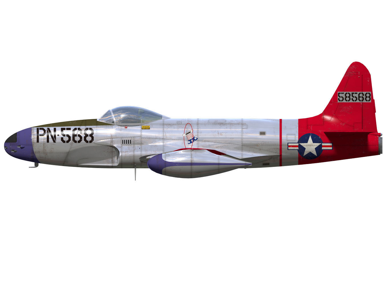lockheed F-80 shooting star 3D model | CGTrader