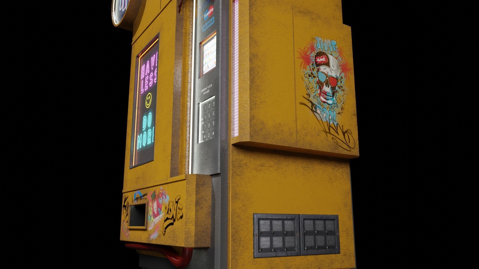 3D model Cyberpunk Vending Machine VR / AR / low-poly | CGTrader