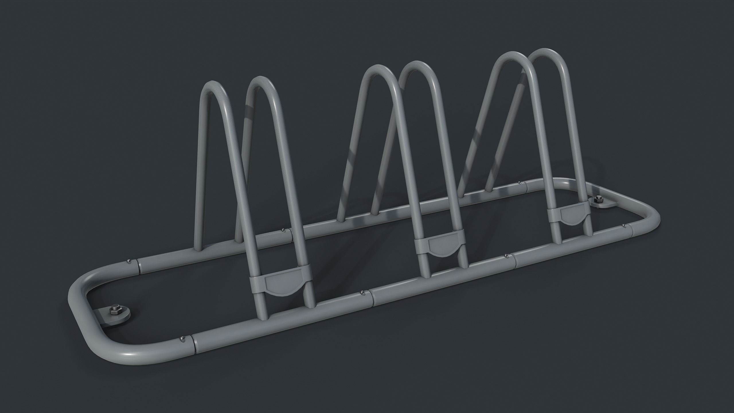 3D model Bike Rack 6 PBR Game Ready VR / AR / low-poly | CGTrader