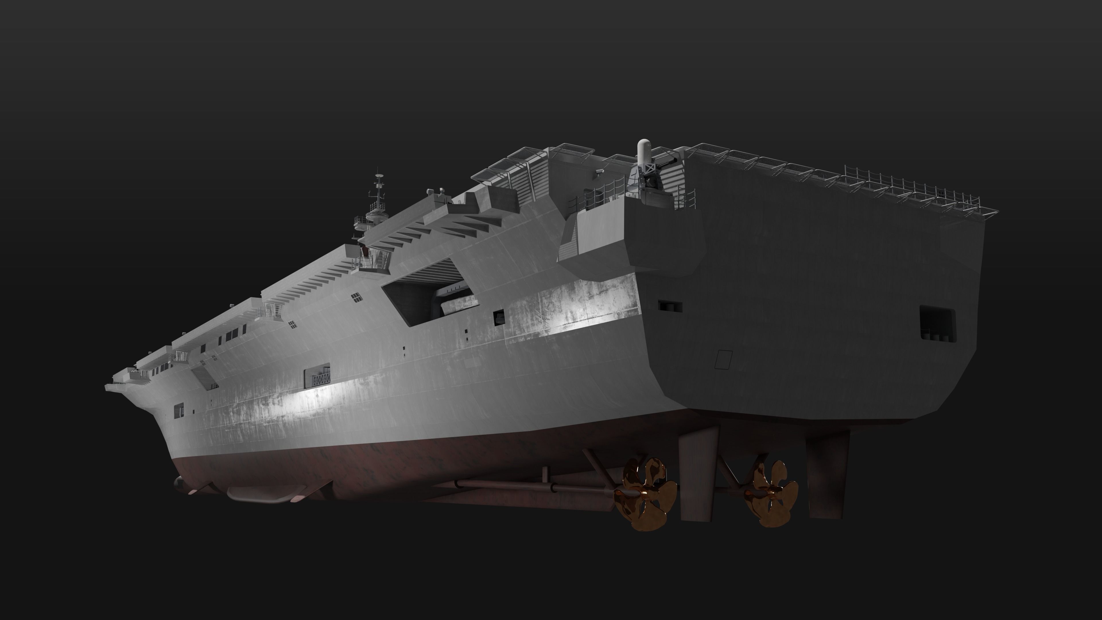 JMSDF Hyuga class helicopter carrier 3D model | CGTrader