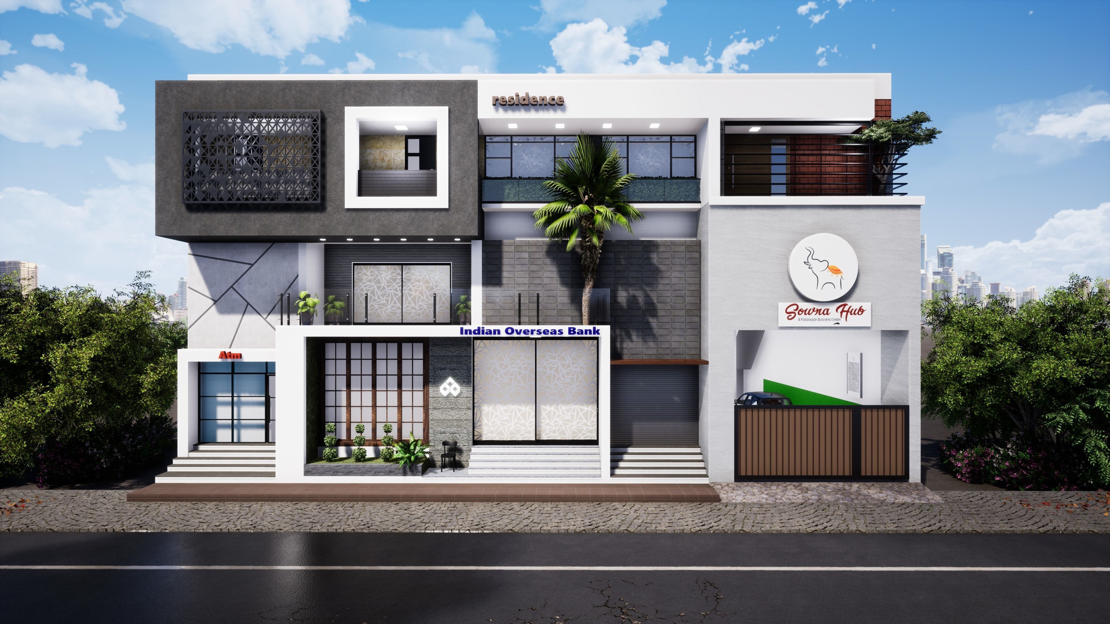 Commercial building 3D model | CGTrader